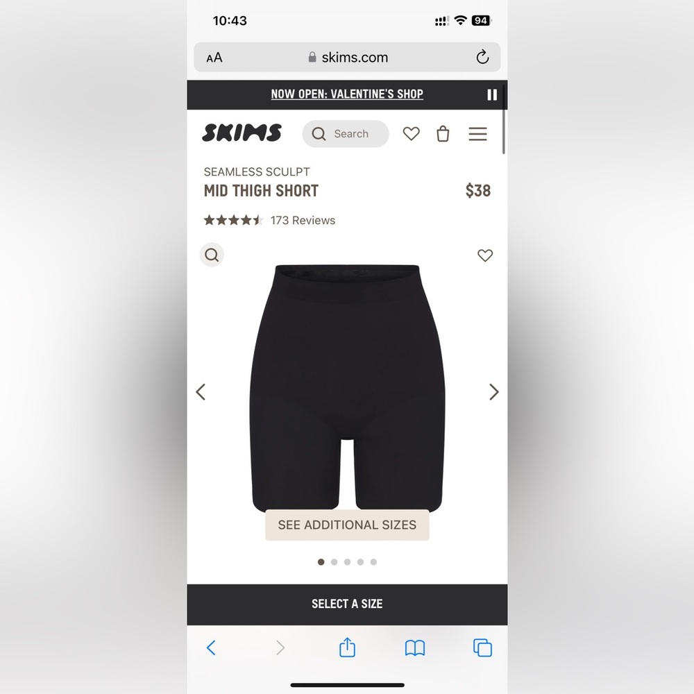 Skims Seamless Sculpt Mid Thigh Short - Gem